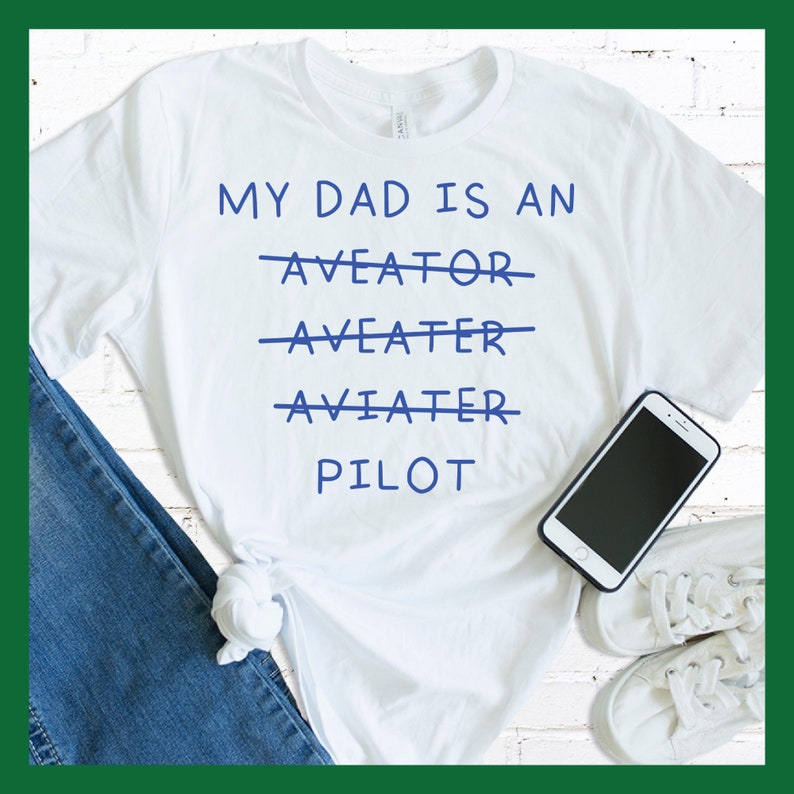 My Dad is a Pilot SVG My Dad is an Aviator SVG Baby - Etsy