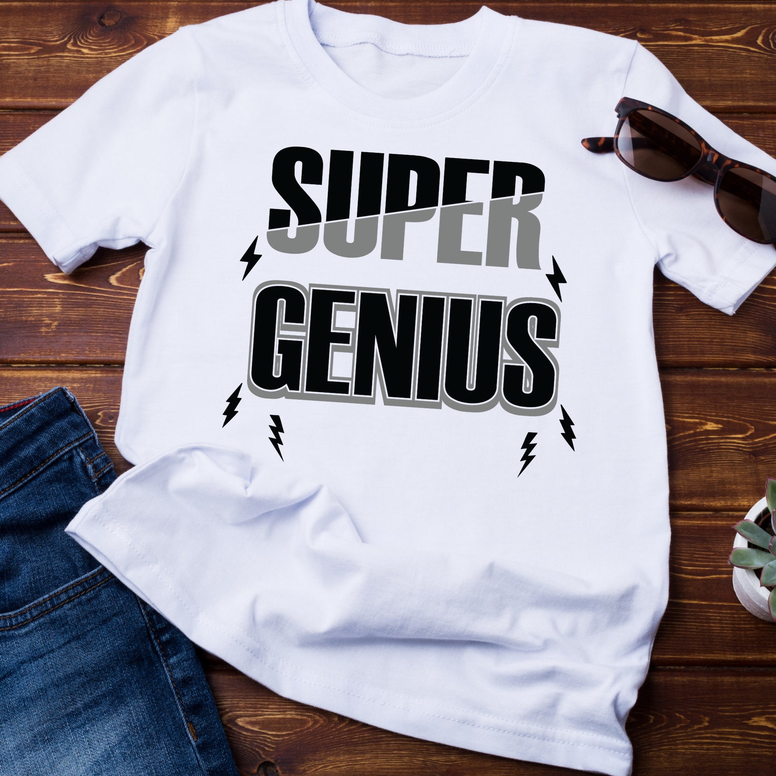 Super Genius SVG Child Super Genius T-Shirt Child Room - Etsy France