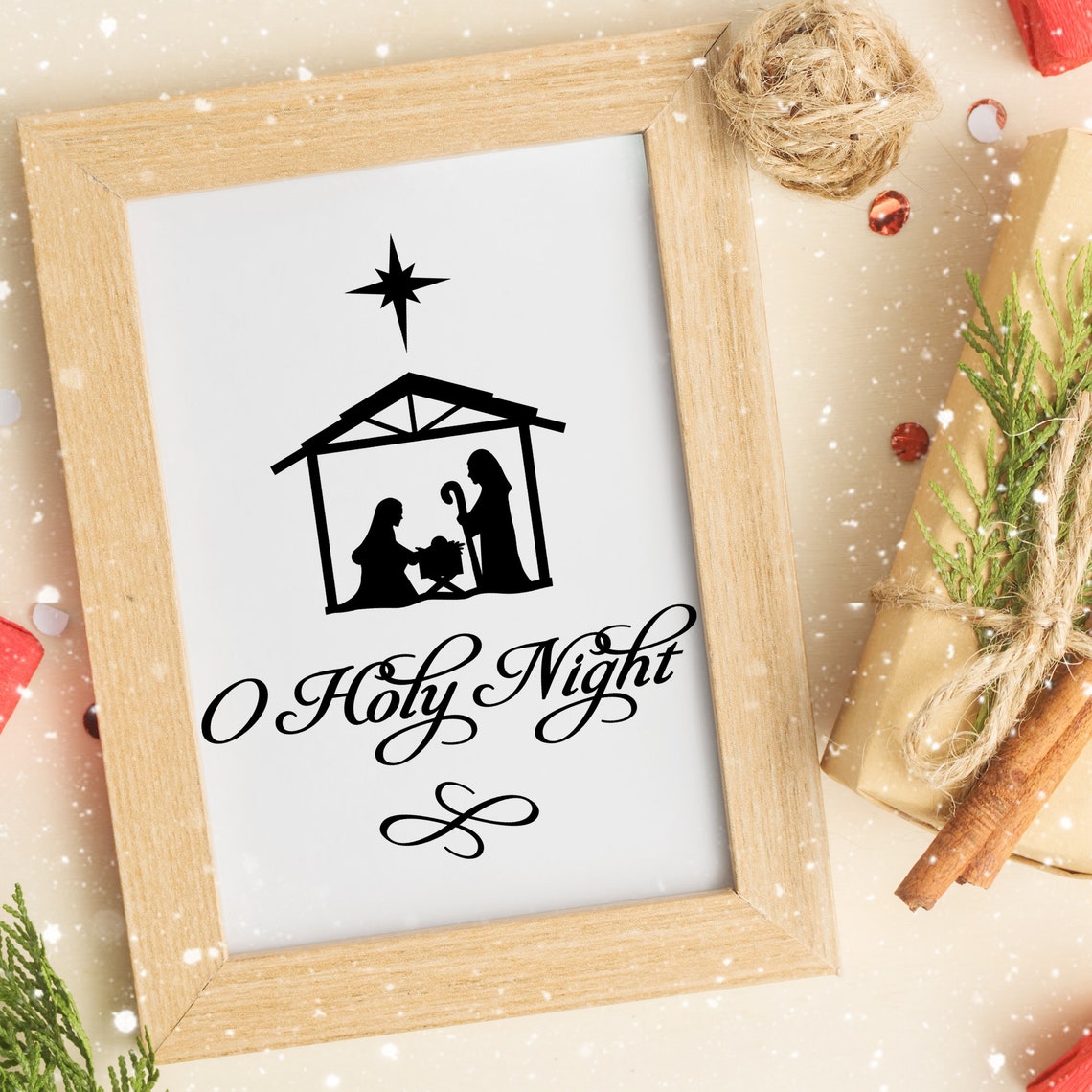 O Holy Night SVG Nativity SVG Christmas SVG Christmas | Etsy