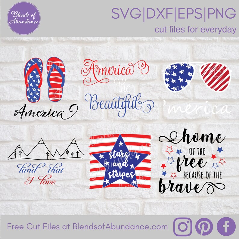 America SVG Bundle Stars and Stripes Patriotic America - Etsy