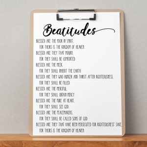Beatitudes SVG - Beatitudes Wall Art SVG - Beatitudes Gift SVG ...