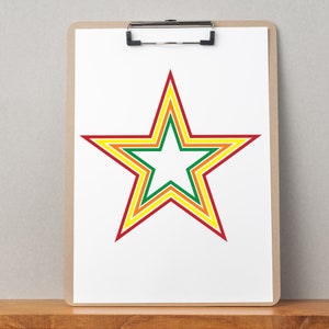 Star SVG Child Star T-shirt Retro Layered Star SVG Child Room Decor Svg ...