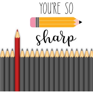 You're so Sharp Pencil SVG - School Testing SVG - Pencil Label Svg ...