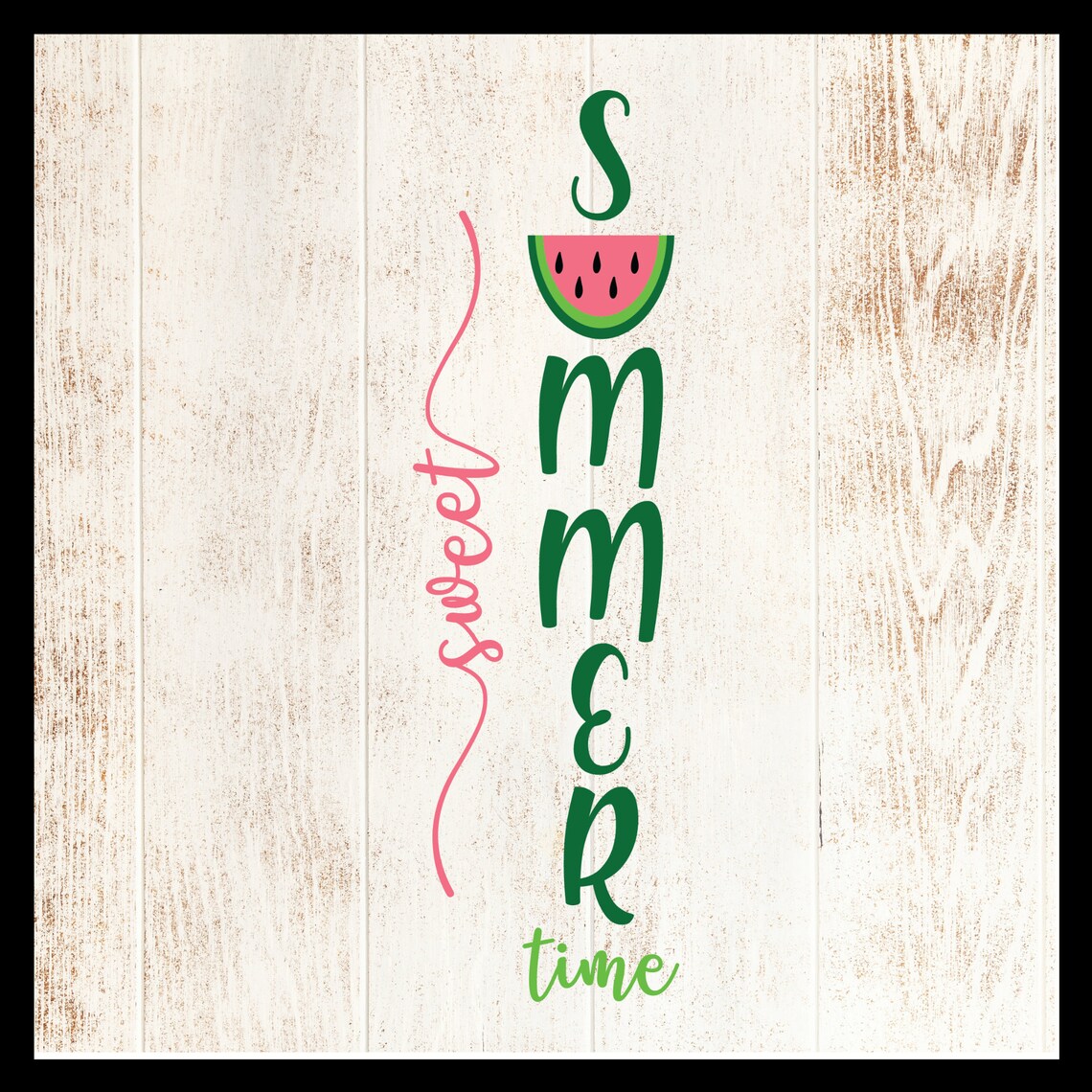 Sweet Summer Time Vertical SVG Watermelon Summer SVG | Etsy