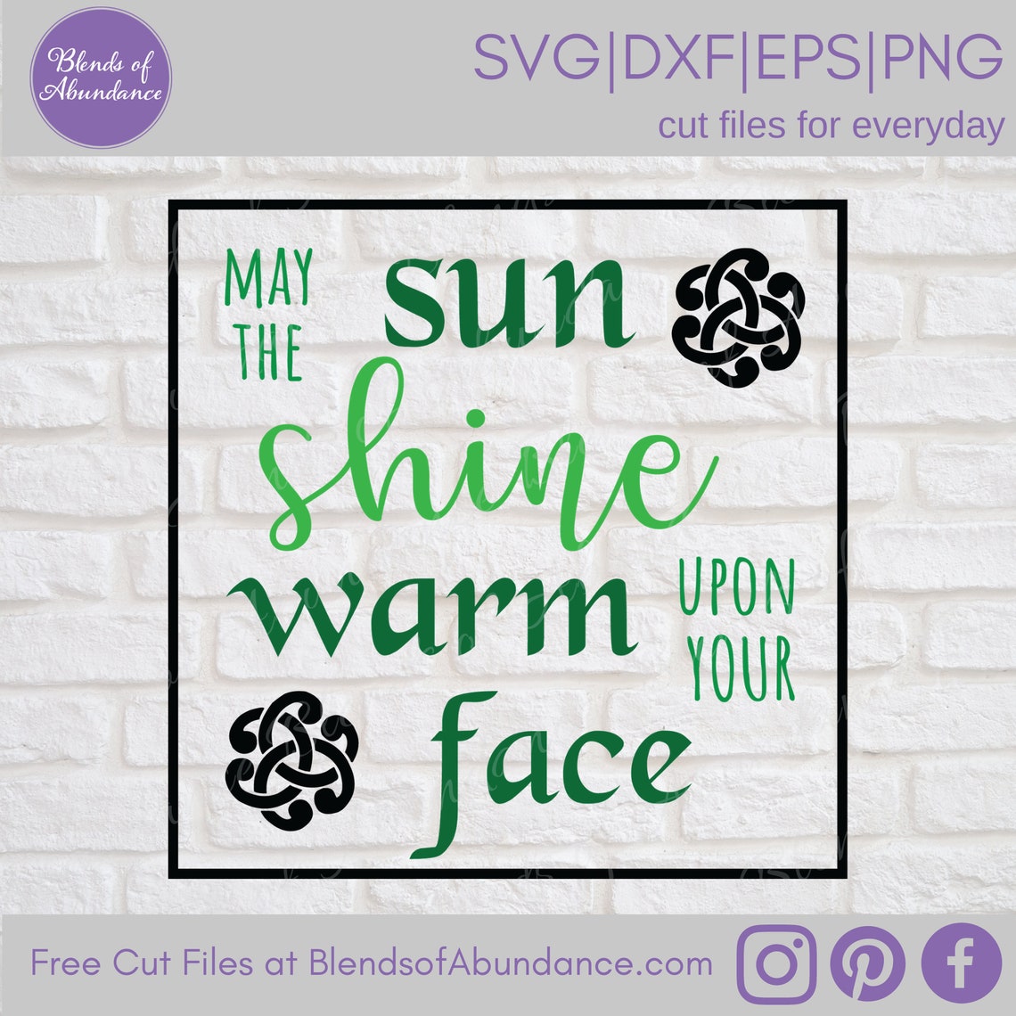 Irish Blessing SVG St Patrick's Day Svg St Patty's | Etsy