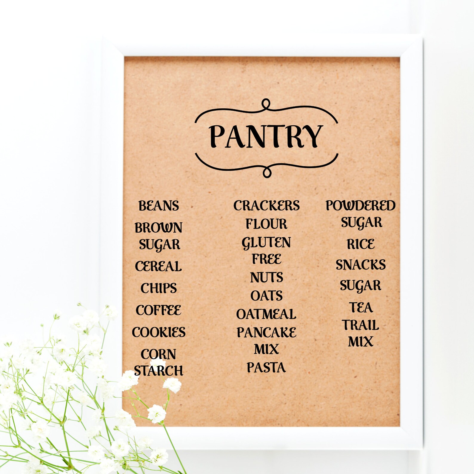 Pantry Labels SVG - Pantry Labels Printable - Pantry Sign SVG - Food ...