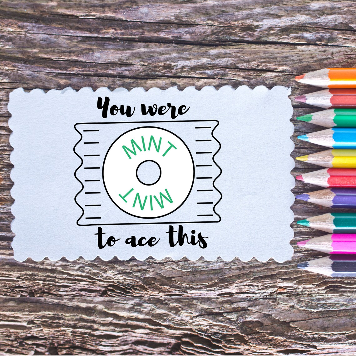 Mint to Ace This SVG School Testing SVG Mint Label Svg | Etsy