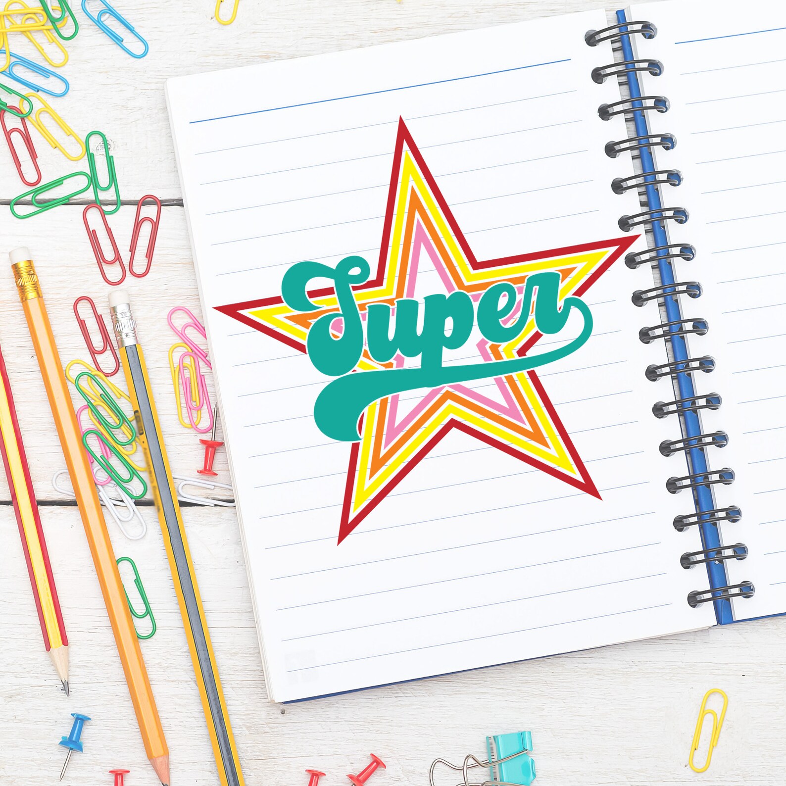 Super Star SVG Child Super Star T-shirt Retro Super Star - Etsy