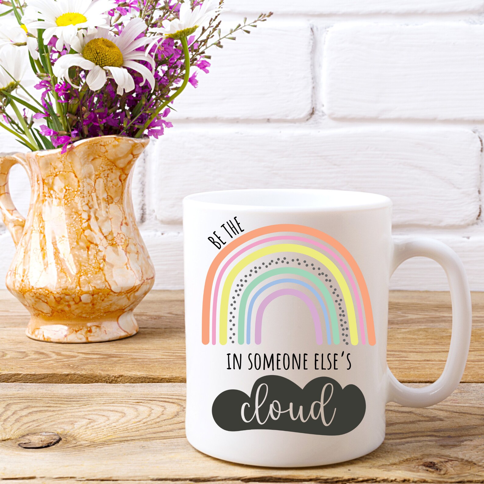 Be the Rainbow in Someone Else's Cloud SVG Rainbow SVG | Etsy