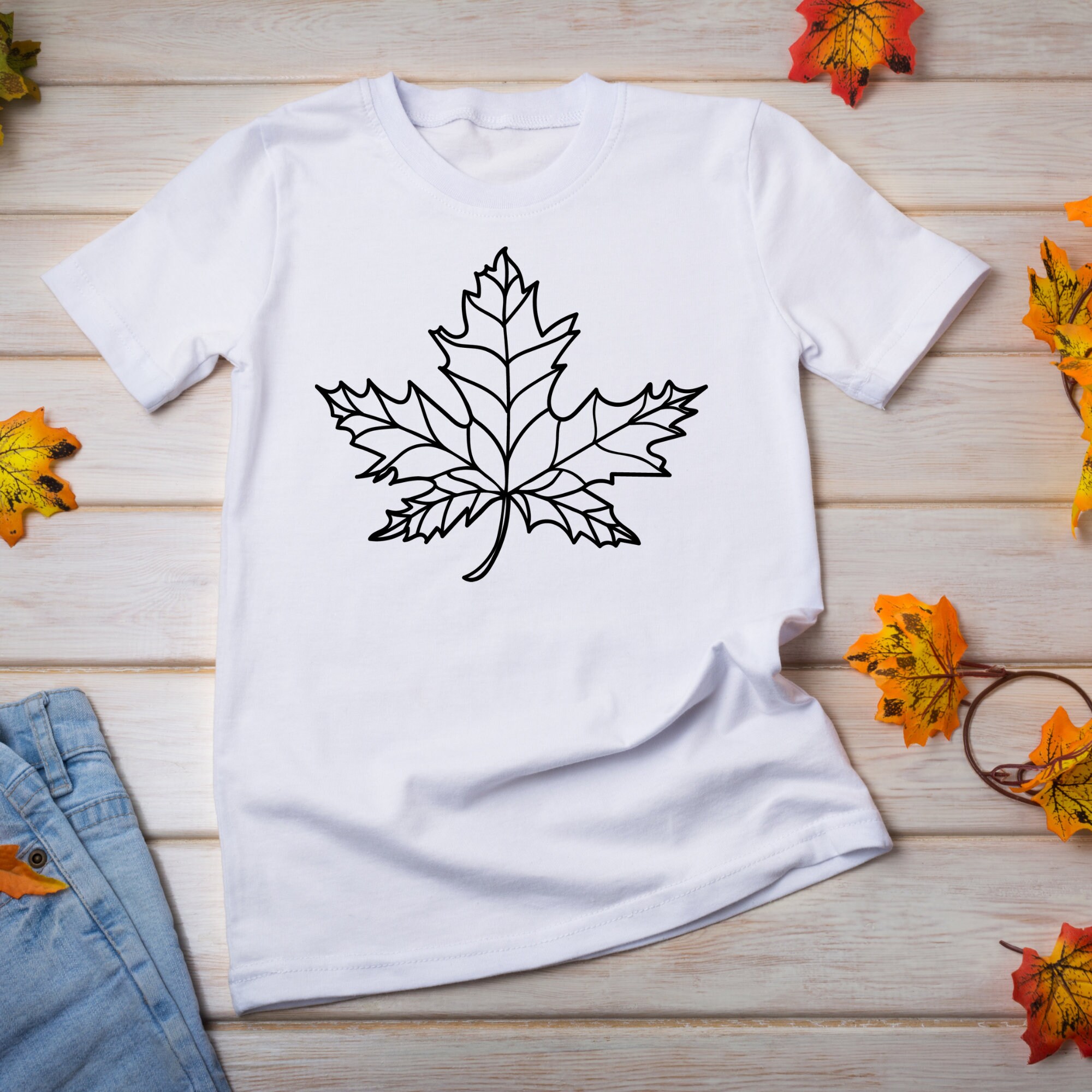 Maple Tree Leaf SVG Maple Leaf Outline Autumn Leaf | Etsy