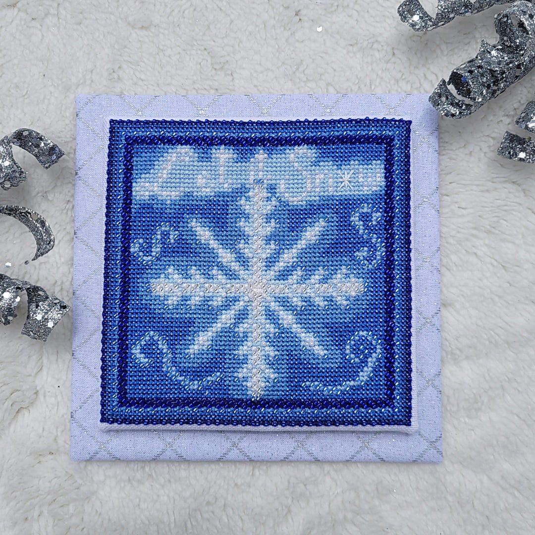 Beaded Snowflake Cross Stitch Pattern PDF Designed by Angela Koyles at ...