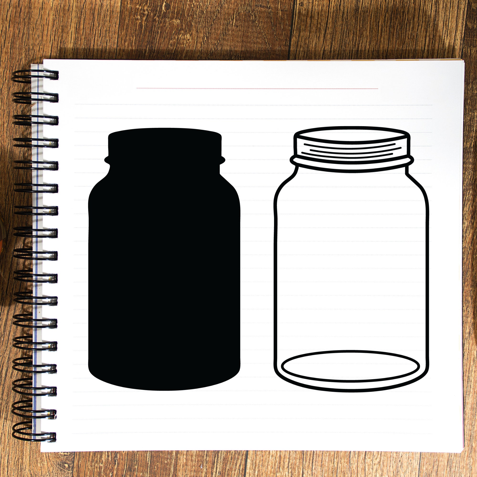 Canning Jar SVG Farmhouse SVG Kitchen Jar Svg Empty Jar - Etsy