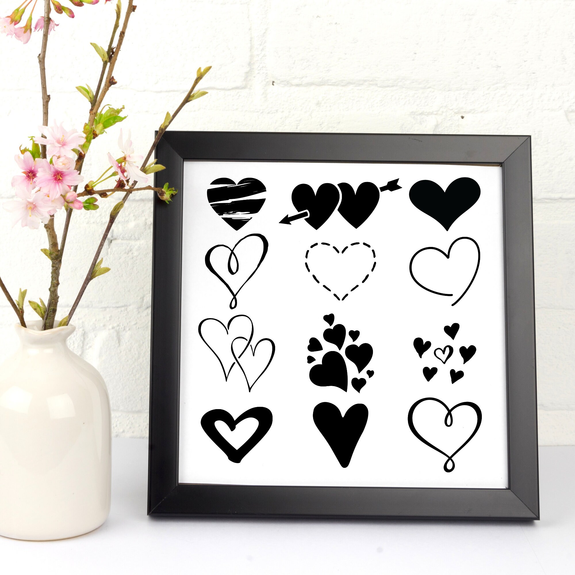 Hearts SVG Hearts Bundle Valentine Svg Valentine T-shirt | Etsy