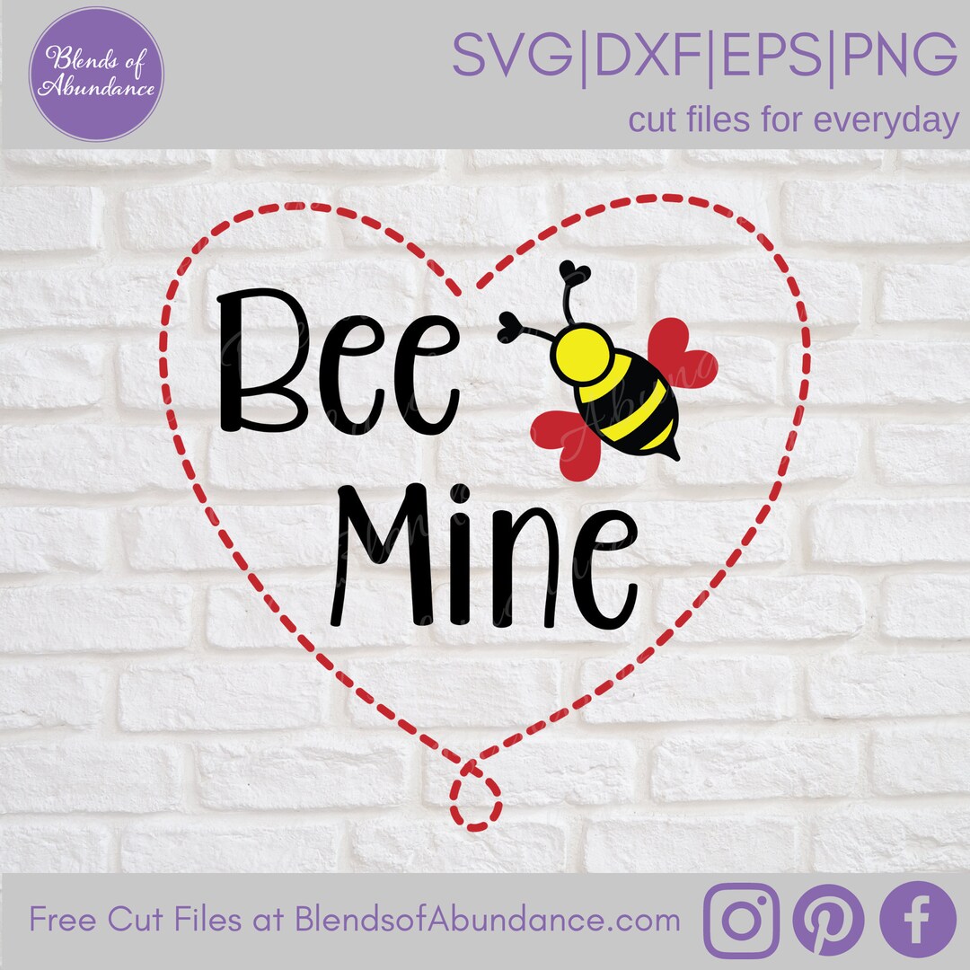 Bee Mine SVG Bee Valentine Svg Valentine's Day Svg Child Valentine ...