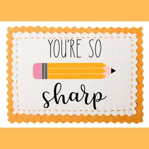 You're so Sharp Pencil SVG - School Testing SVG - Pencil Label Svg ...