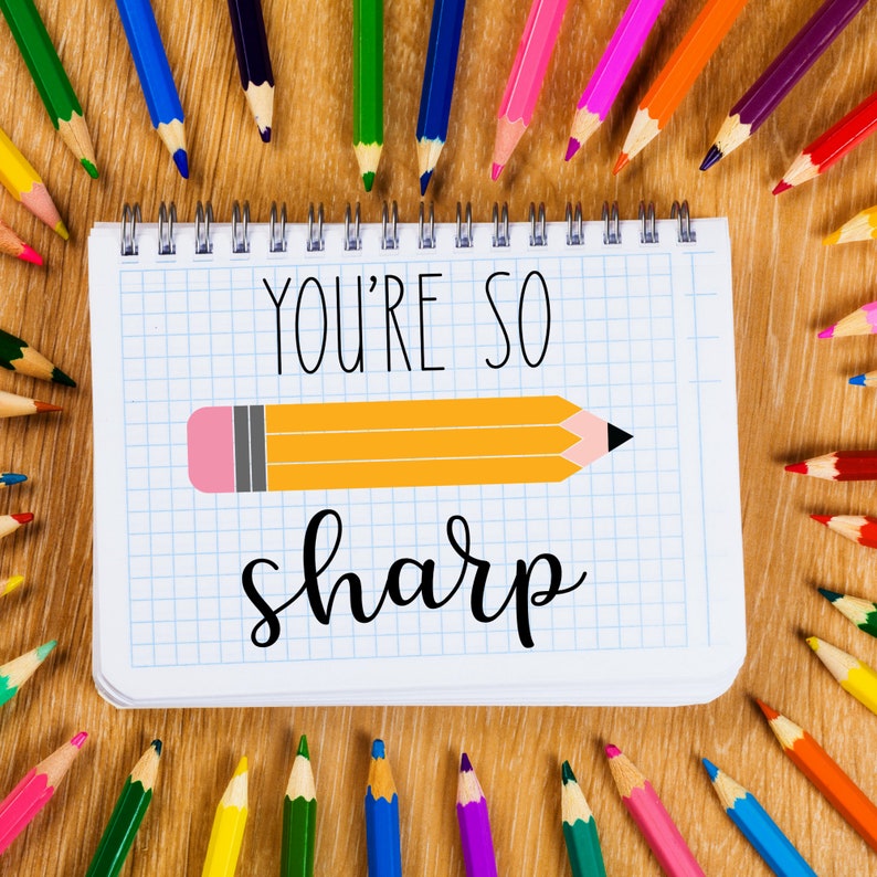 You're so Sharp Pencil SVG School Testing SVG Pencil - Etsy