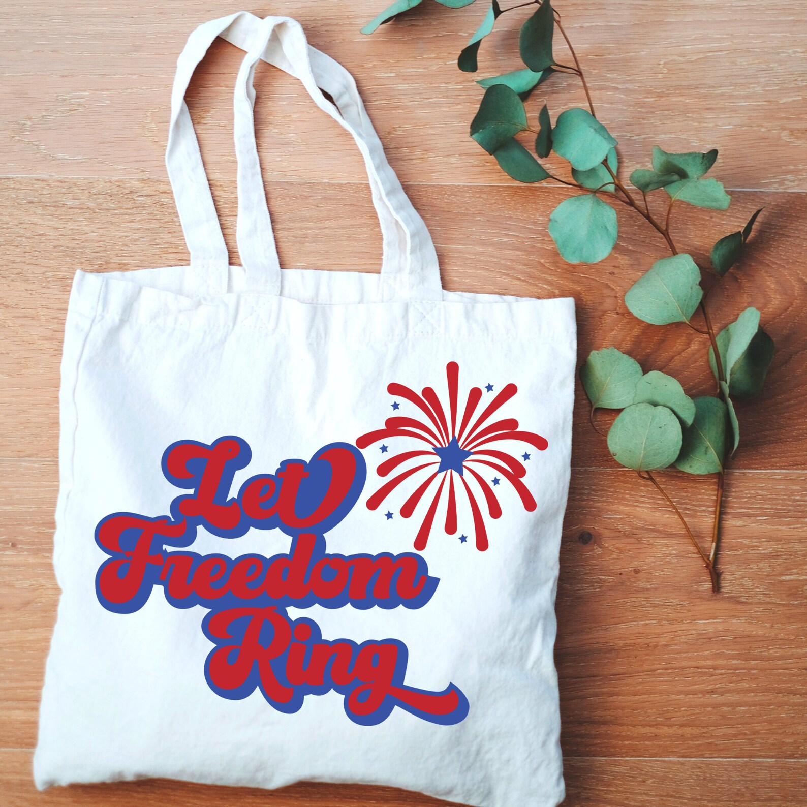 Let Freedom Ring Firework SVG 4th of July SVG Red White & | Etsy