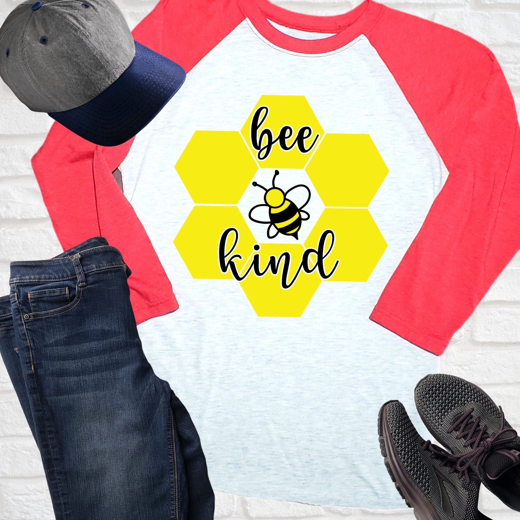 Bee Kind Honeycomb SVG Inspirational Cut File Bee Kind - Etsy
