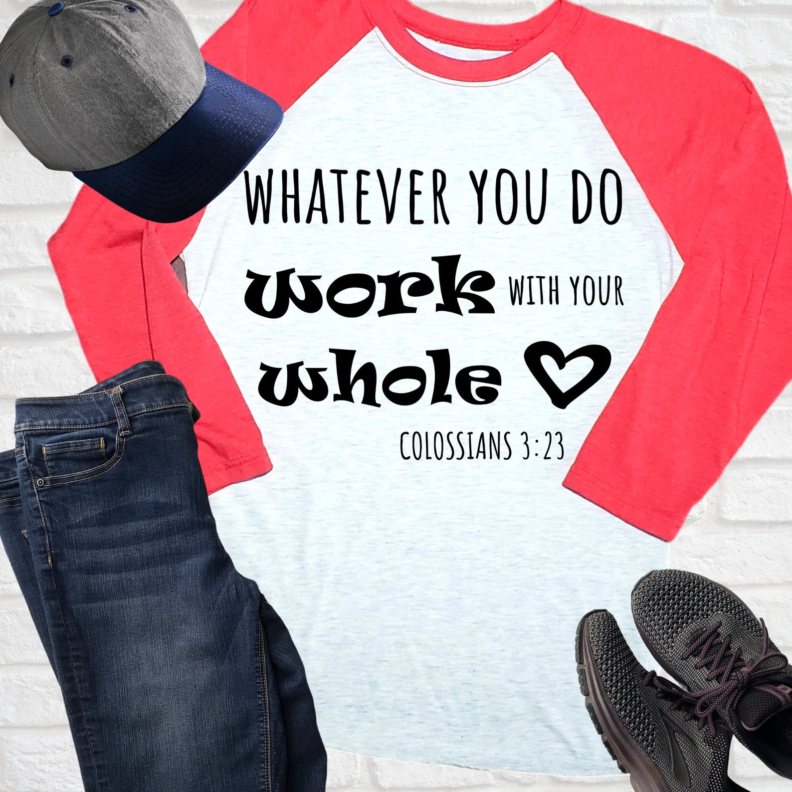 Whatever You Do Work With Your Whole Heart SVG Whole Heart | Etsy