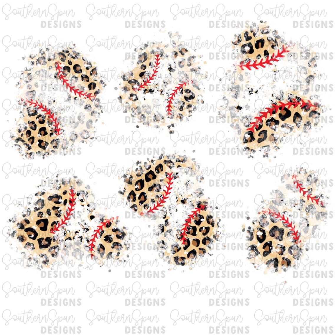 Distressed Leopard Print Baseball Sublimation Patches PNG - Etsy