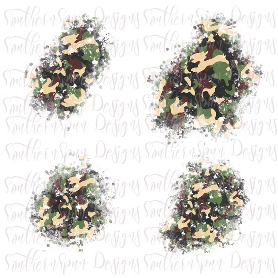 Camo Print Sublimation Patches PNG Instant Download | Etsy