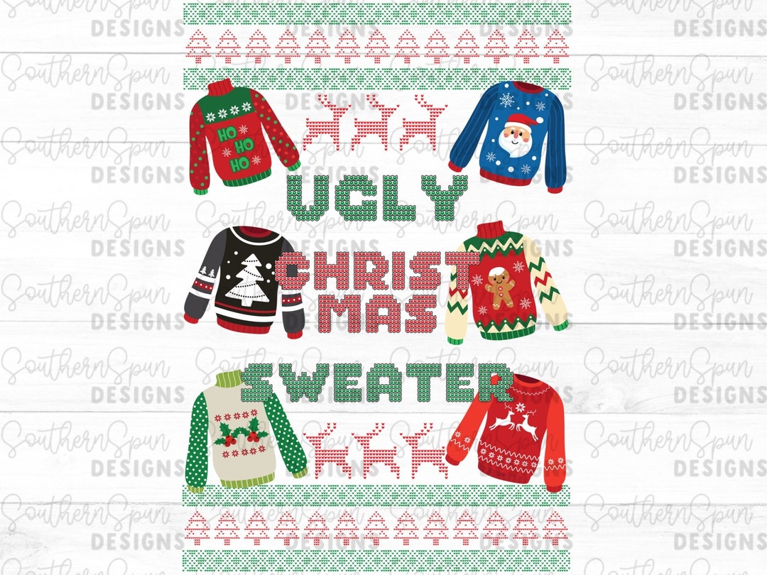 My Ugly Christmas Sweater PNG Instant Download Digital Design ...