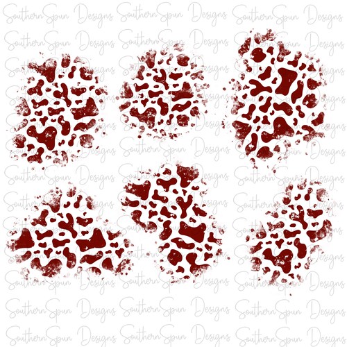 Distressed Cow Print Sublimation Patches Png Sublimation - Etsy