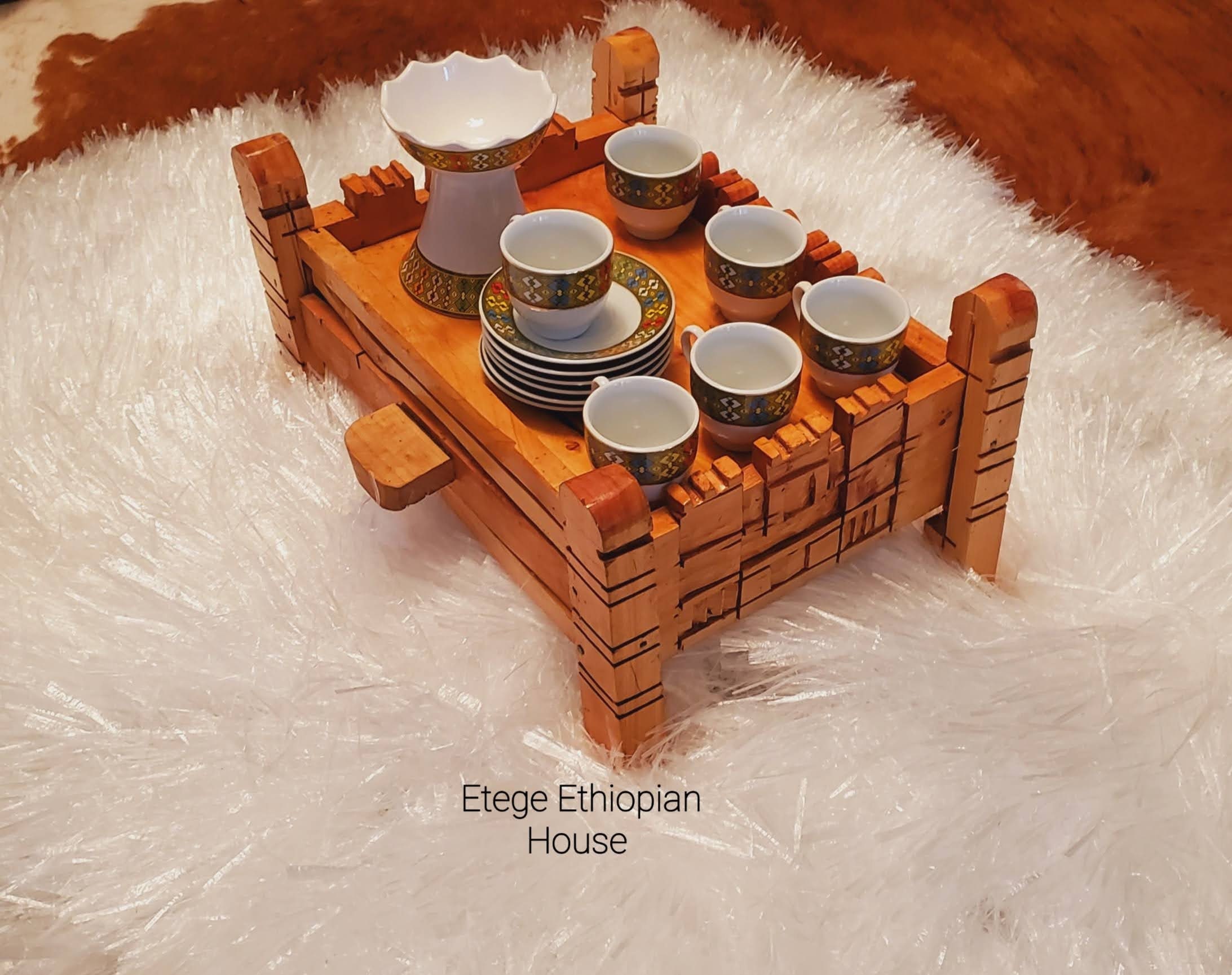 13 Pcs Hand Carved Ethiopian/Eritrean Cultural Coffee Table | Etsy