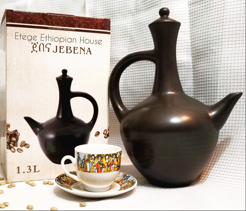 Jebena ጀበና 1.3L Natural Ethiopian & Eritrean Traditional - Etsy Hong Kong