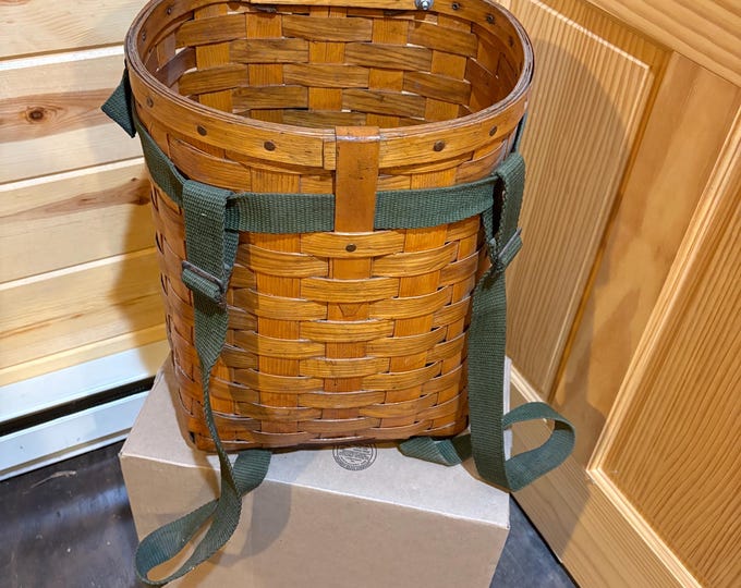 Vintage Trappers Pack Basket Backpack From Northern Minnesota Log Cabin ...