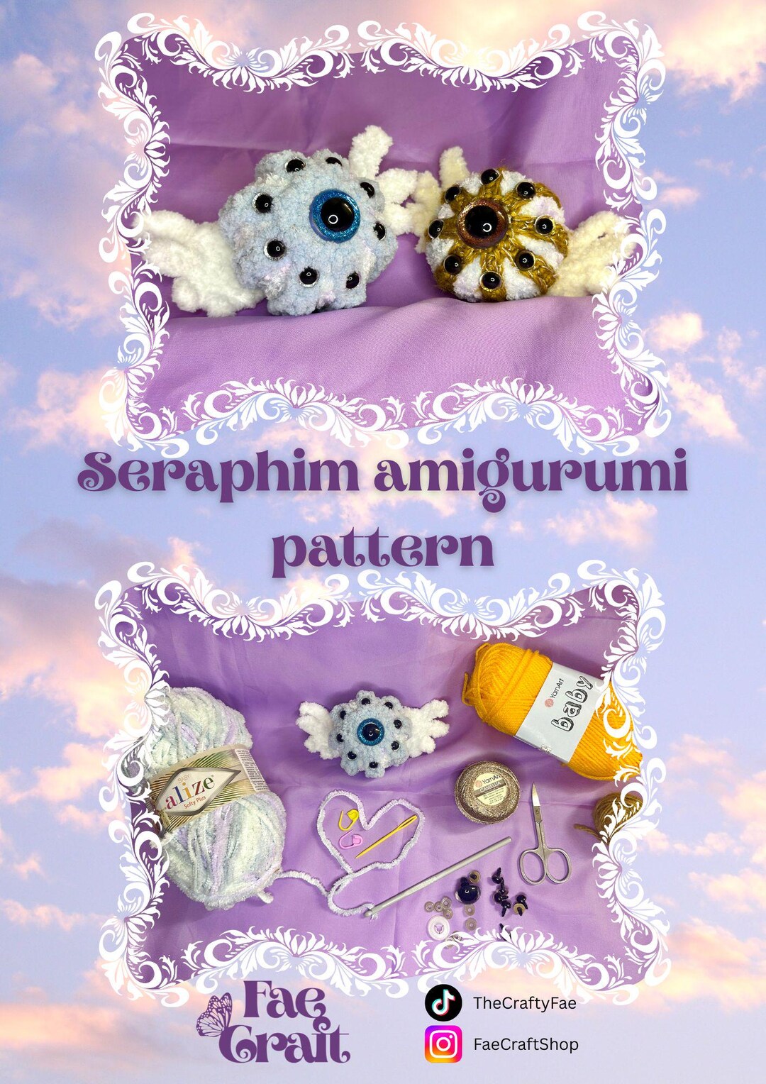 PDF Pattern ONLY - Seraphim Biblically Accurate Angels Amigurumi ...