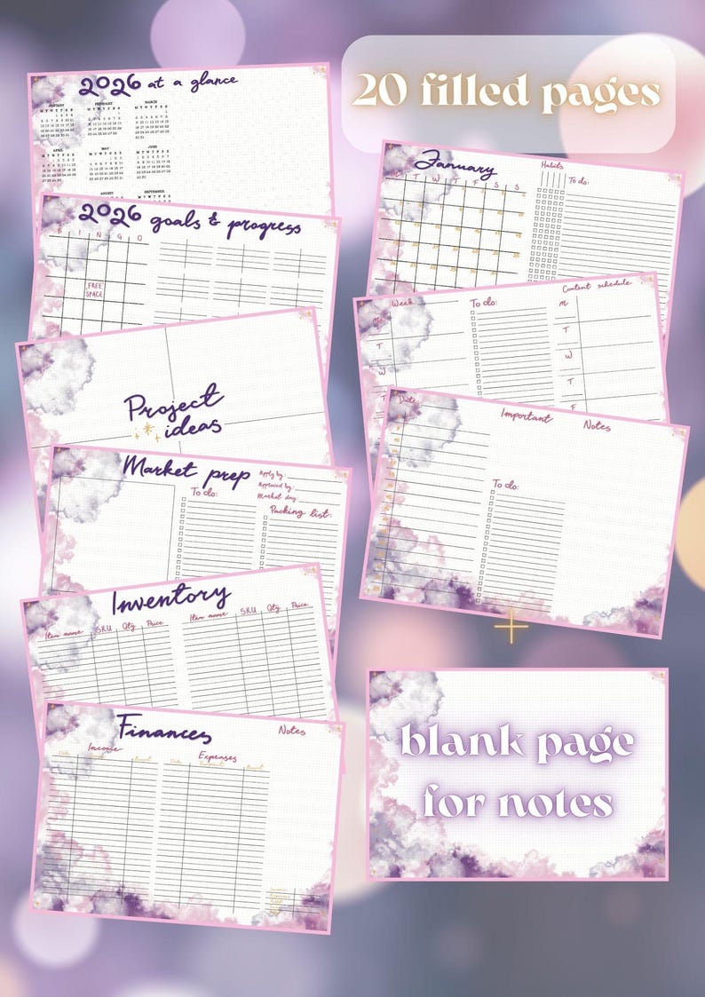 2026 Digital Planner for Crafters & Small Business (PPT and PDF) - Etsy