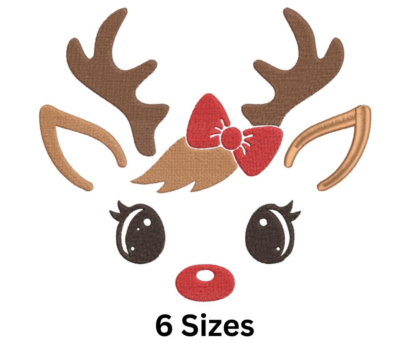 Deer Embroidery Designs Christmas Embroidery Design Machine Embroidery ...