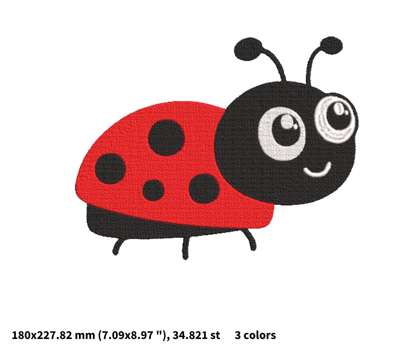 Ladybug Embroidery Designs Ladybug Embroidery Design Machine Embroidery ...