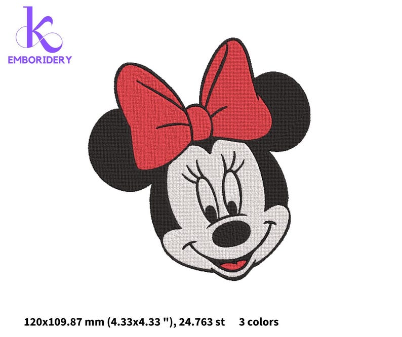 Mina Mouse Embroidery Designs Mina Mouse Embroidery Design Machine ...