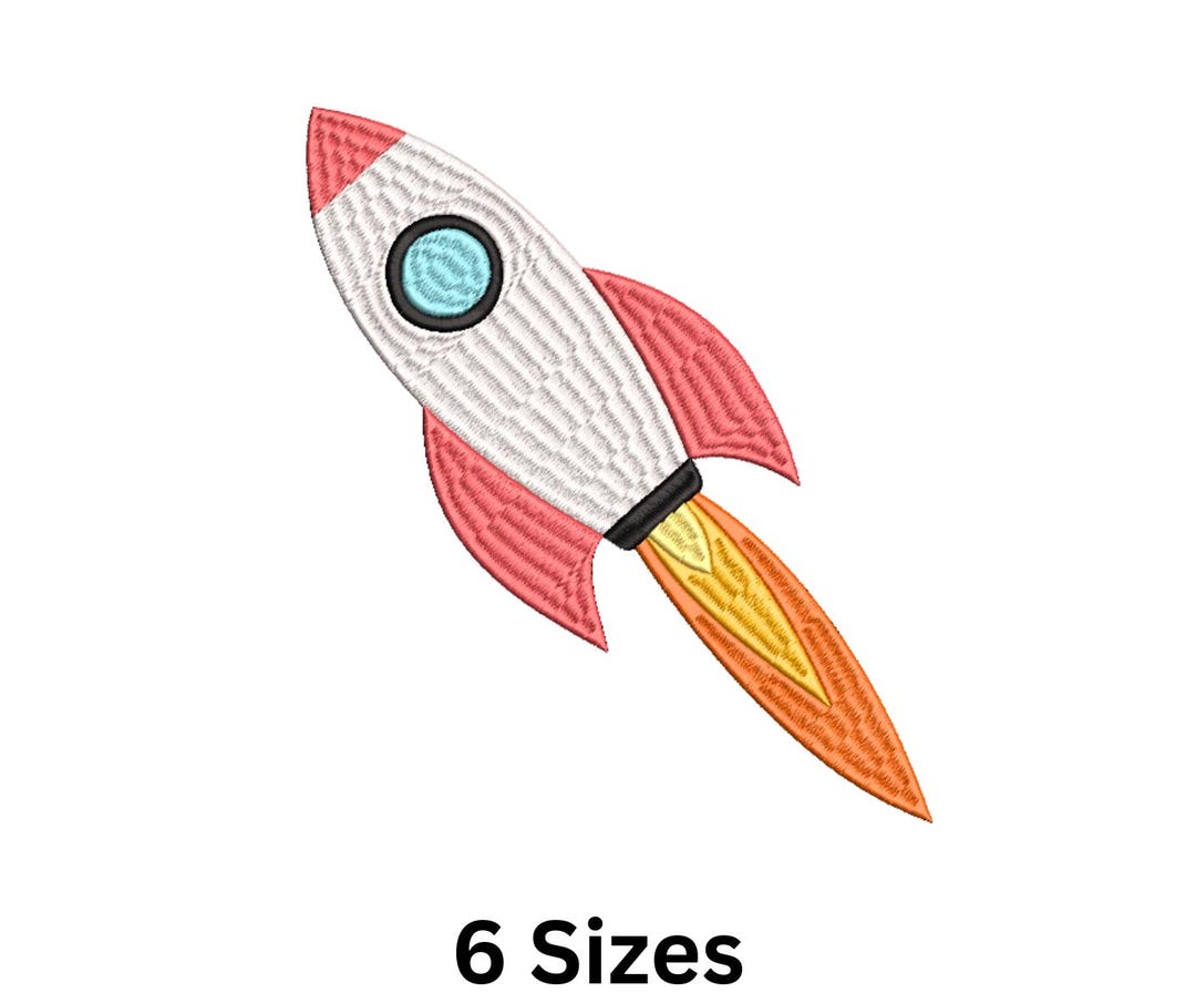 Rocket Embroidery Designs Space Embroidery Design Machine Embroidery ...
