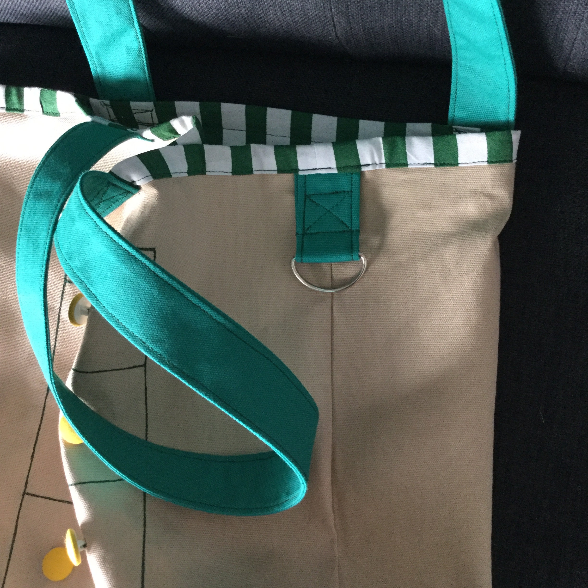 Handmade Cotton Market Shoulder Tote Bag Fully Lined With Two - Etsy