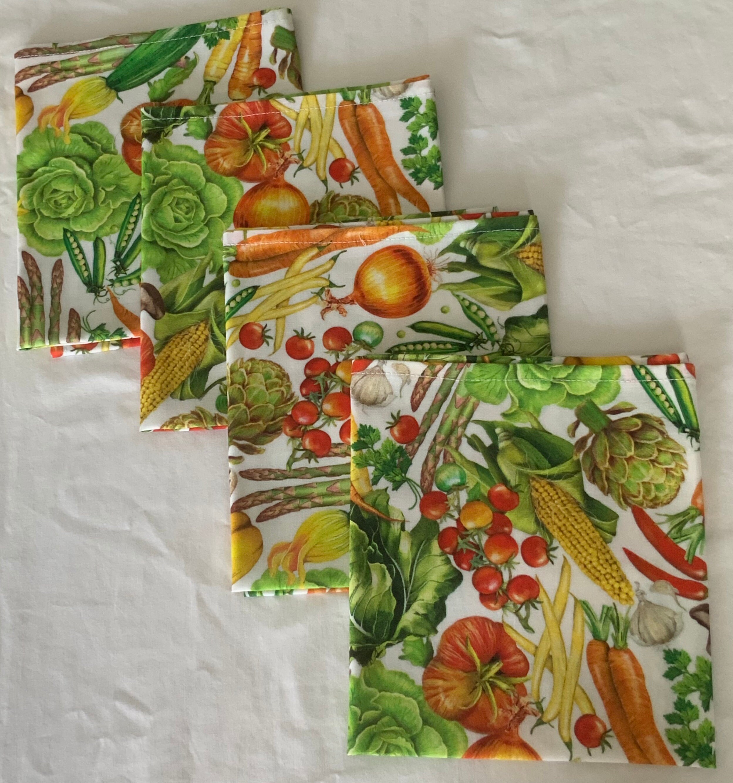 NEW Unpaper Handmade 100% Cotton Large Dinner Cloth Napkins SET of 4 ...