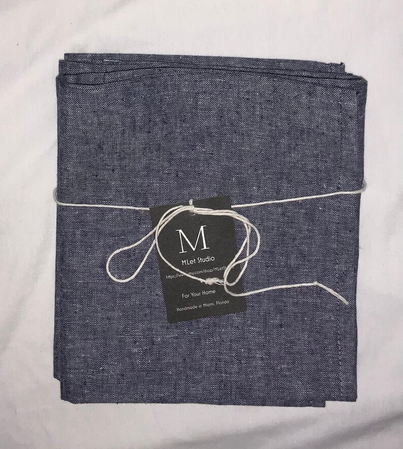 NEW Handmade Linen Blend Dinner Lucn Tea Napkins Dish Kitchen - Etsy