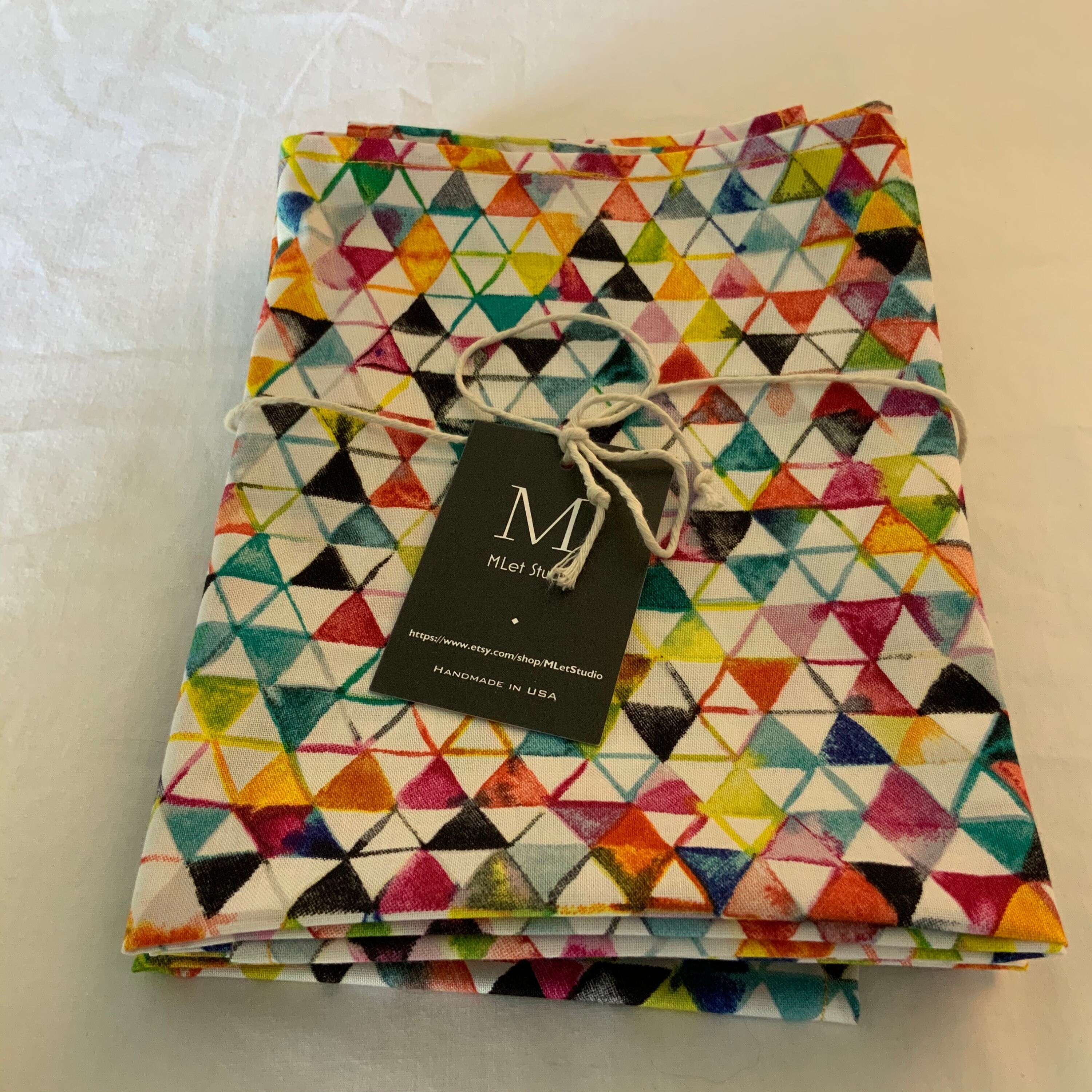 NEW Handmade 100% Cotton Extra Large Dinner Napkins SET of 4 Size 25 X ...