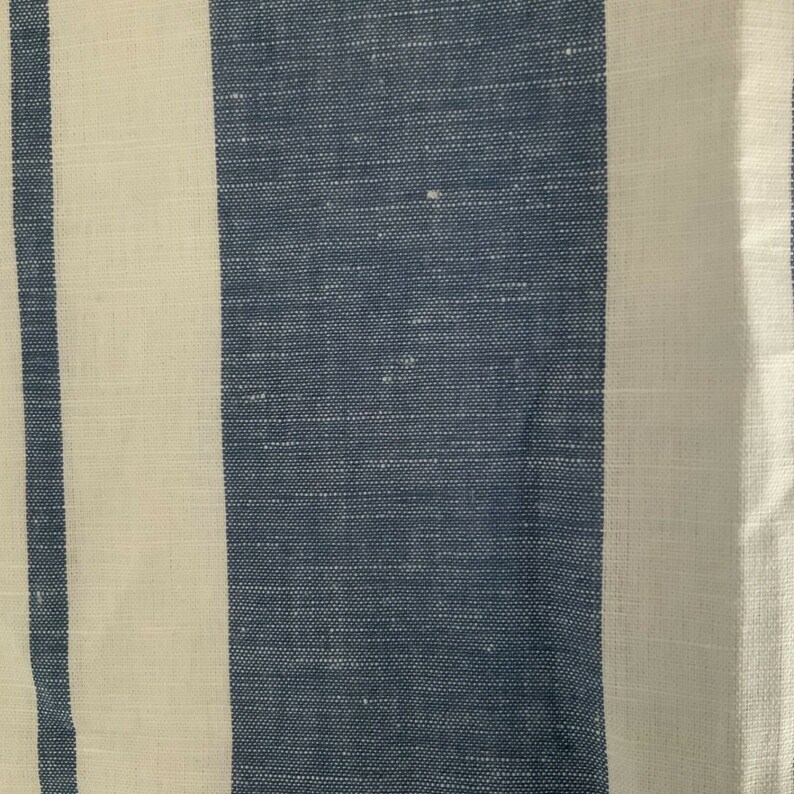 NEW Cotton & Linen Blend HANDMADE Bath Towels SET of 6 Cottage Stripe ...