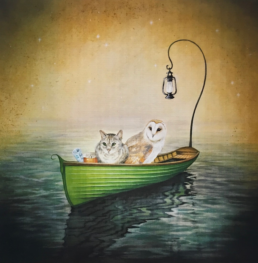 Mini Print of ‘in a Beautiful Pea Green Boat’ by Gail Stirling ...