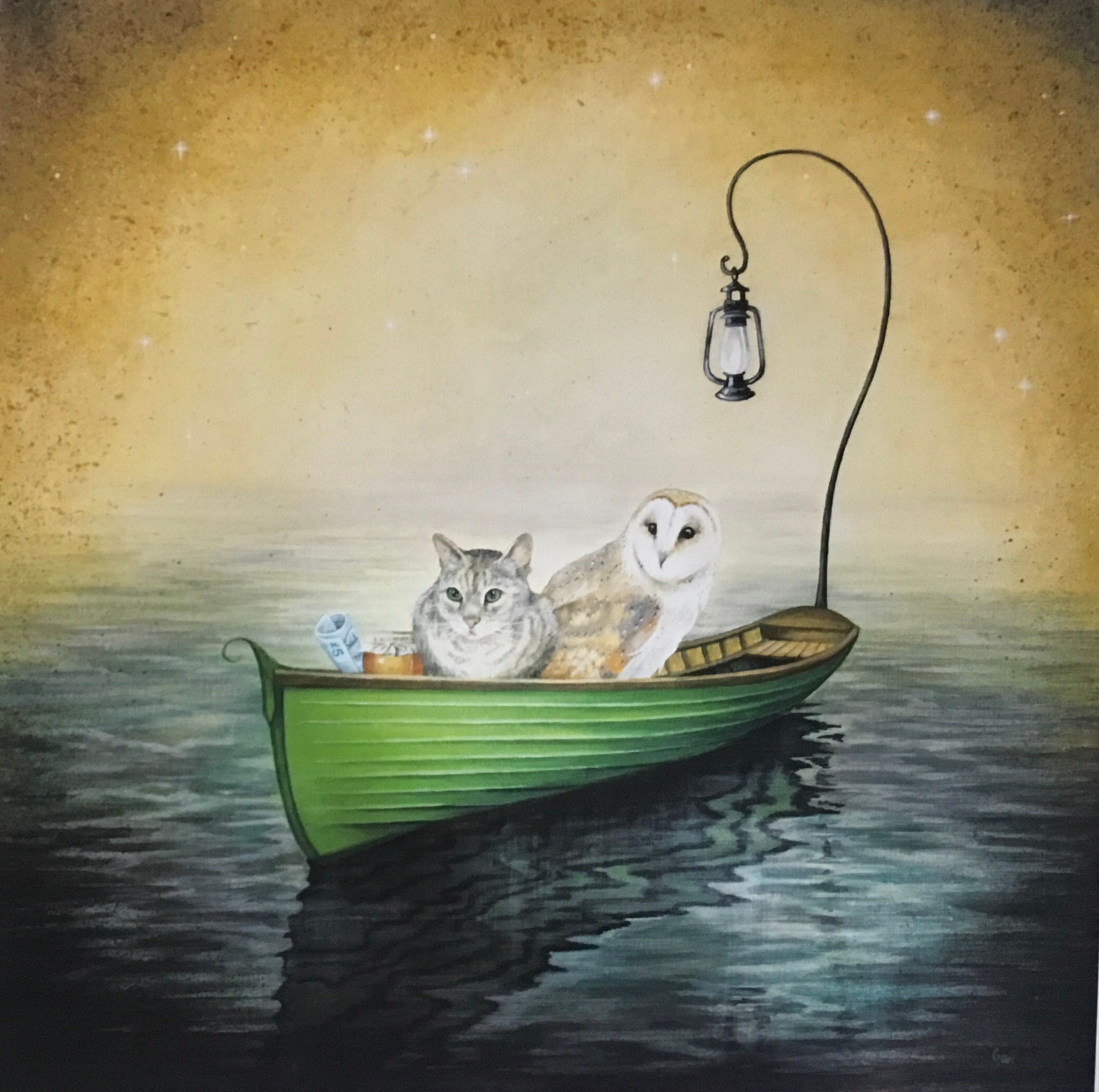 In a Beautiful Pea Green Boat. - Etsy