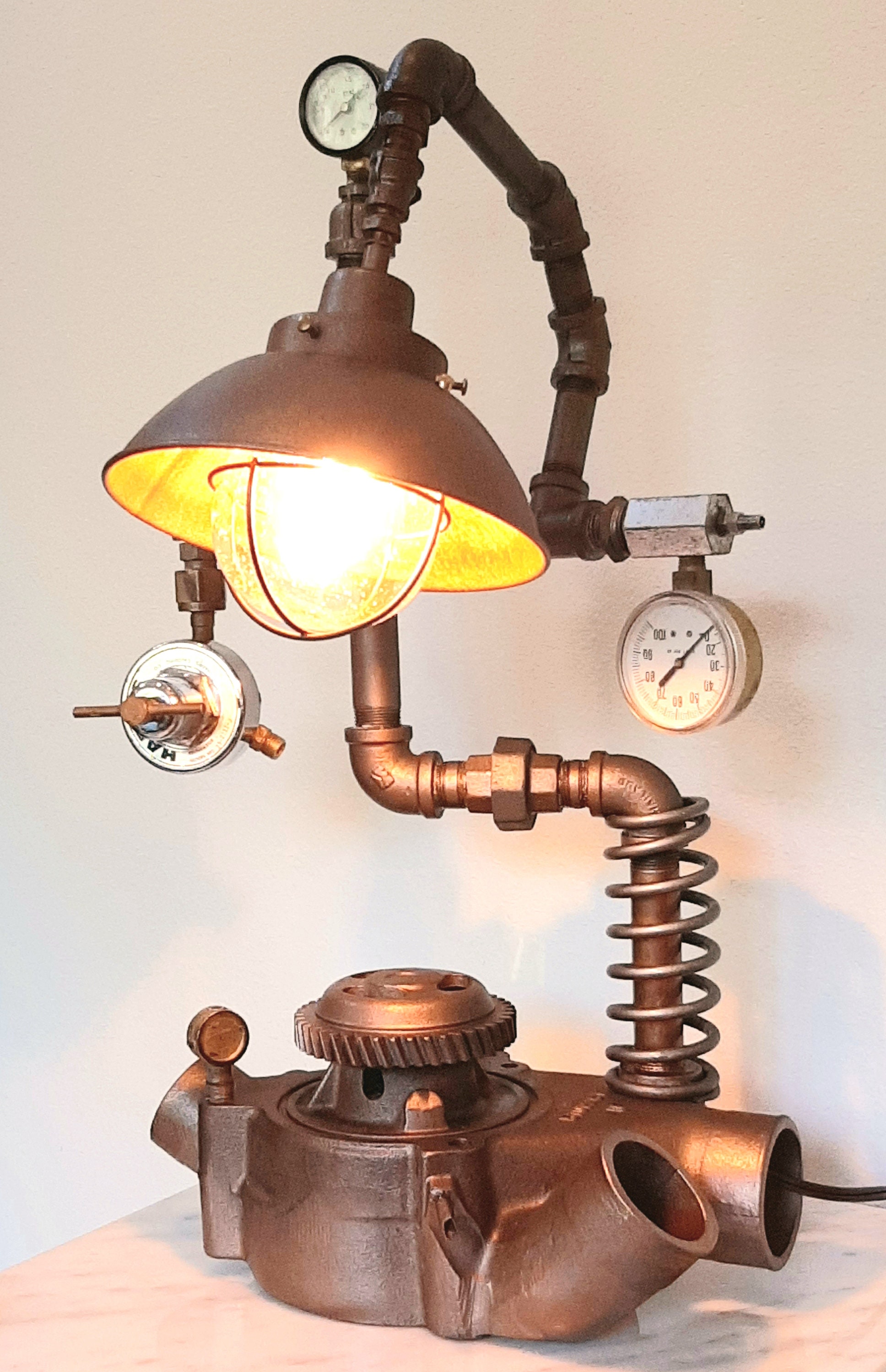 Original Steampunk Lamp in Oil-rubbed Bronze Finish - Etsy