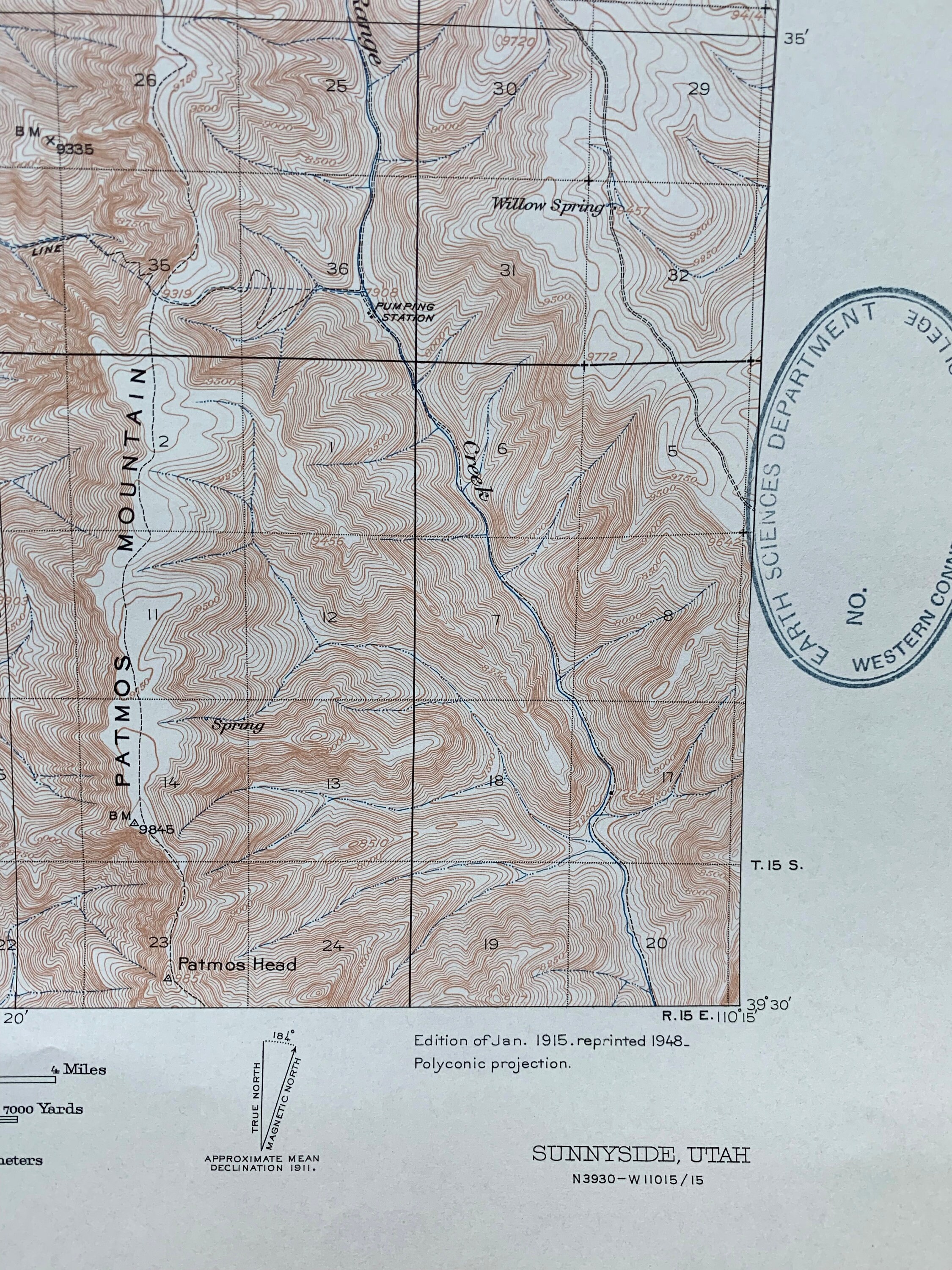 Vintage Sunnyside East Carbon Utah 1915 Survey Map Carbon - Etsy.de