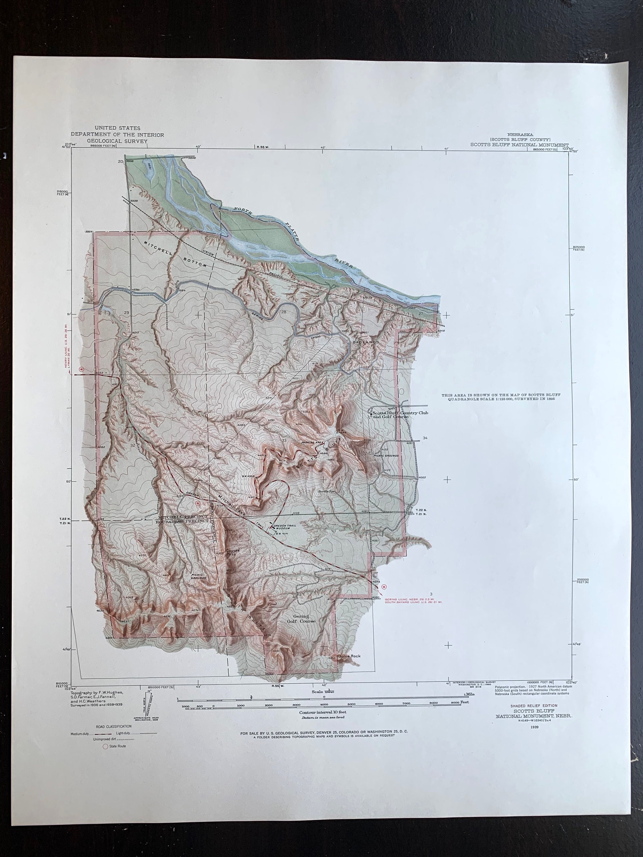 Scotts Bluff National Monument Map