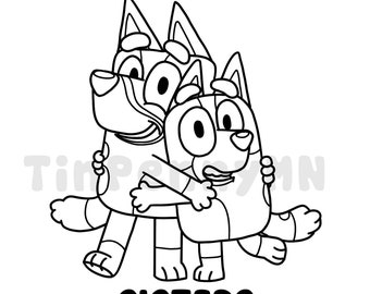 Bluey Embroidery - Etsy Australia