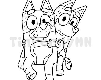 Bluey Embroidery - Etsy Australia