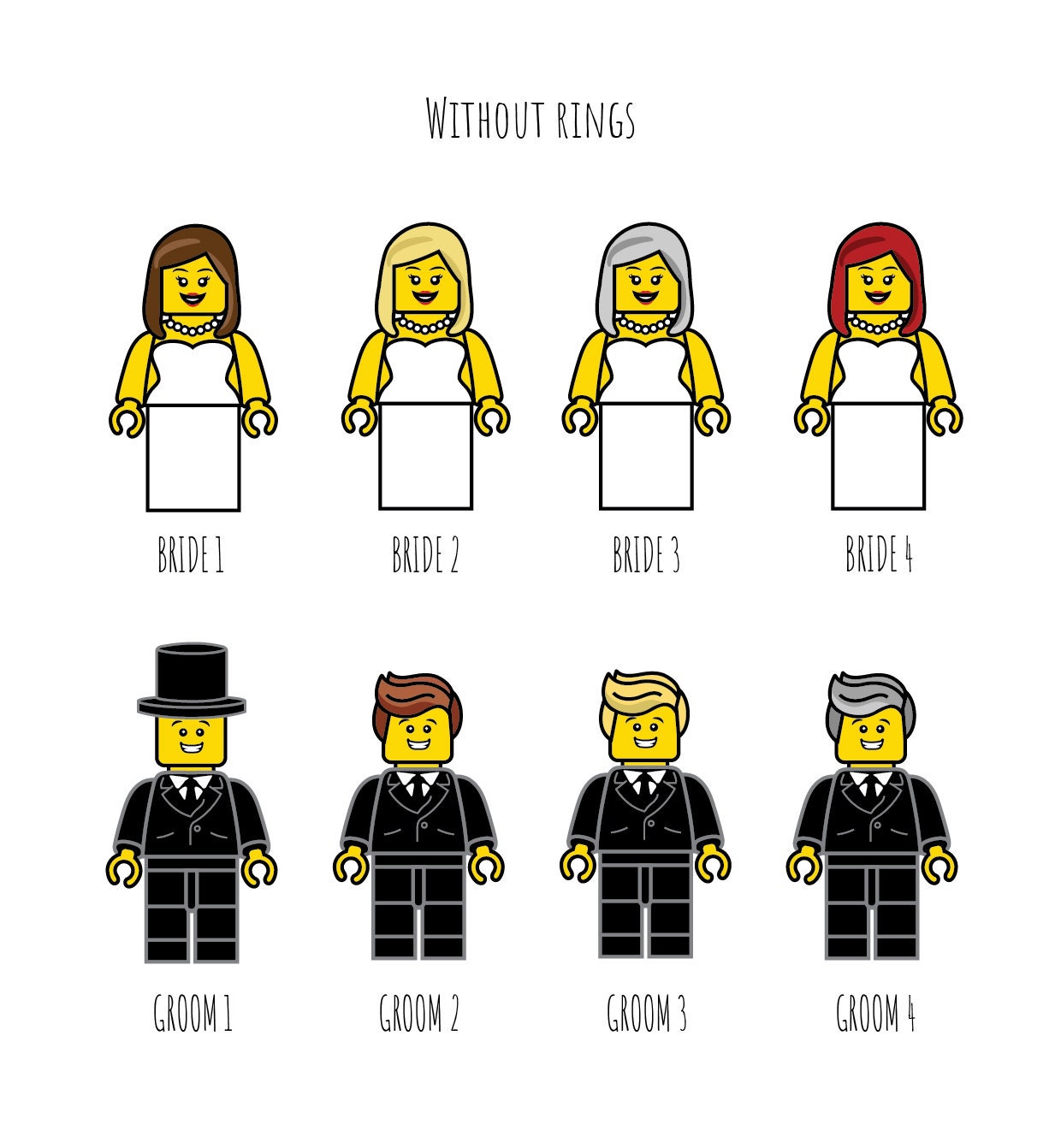 Illustrated Lego Wedding Print - Etsy UK