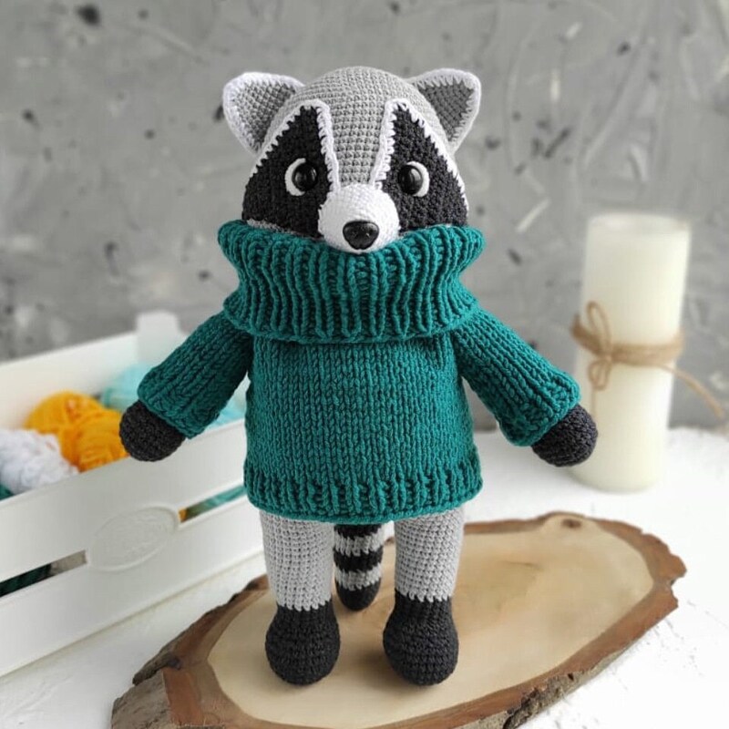 Raccoon Toy - Etsy